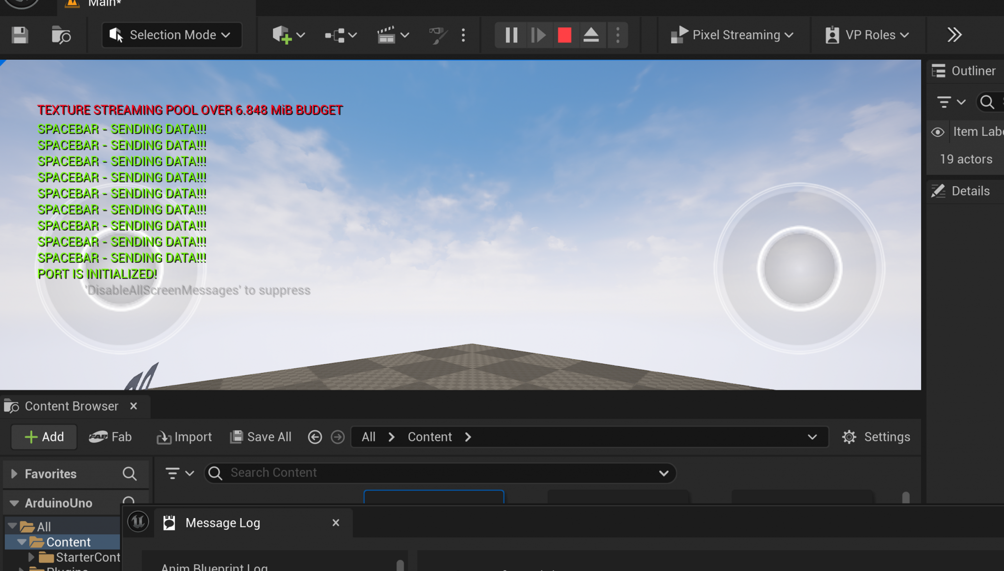 Serial Communication bewteen Arduino UNO and Unreal Engine 5 – Kewin's Blog